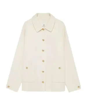 ANINE BING Luca Single-breasted Jacket - White