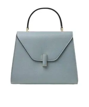 VALEXTRA Fold-over Top Handle Bag - Gray