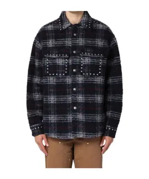 Palm Angels Studded Checked Shirt