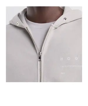 Hogan Logo-printed Zipped Hoodie