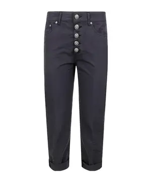 DONDUP Cropped Button-front Pants