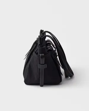 Prada Route Large Canvas And Leather Tote Bag