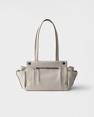 Prada Route Leather Tote Bag