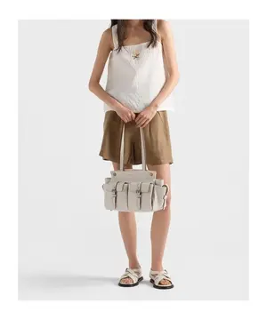 Prada Route Leather Tote Bag