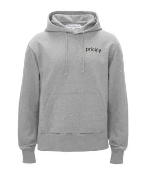 J.W.ANDERSON Prickly" Hoodie - Light Heather Grey