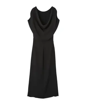 Loro Piana Blacky Dress With Back Drape
