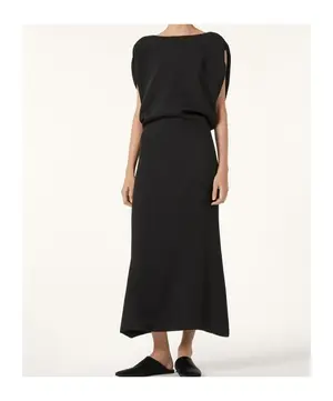 Loro Piana Blacky Dress With Back Drape
