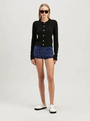 Palm Angels Curved Logo Buttoned Cardigan