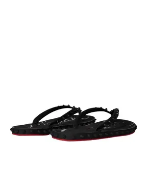 CHRISTIAN LOUBOUTIN Super Loubi Flip-flops - Black