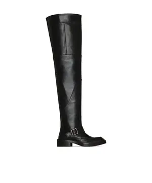 Saint Laurent Joe Over-the-knee Boots In Smooth Leather