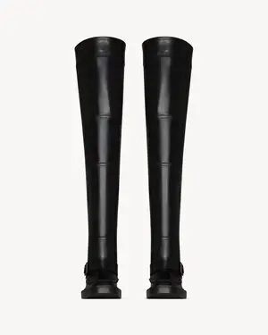 Saint Laurent Joe Over-the-knee Boots In Smooth Leather
