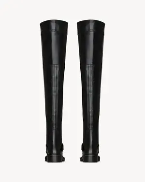 Saint Laurent Joe Over-the-knee Boots In Smooth Leather
