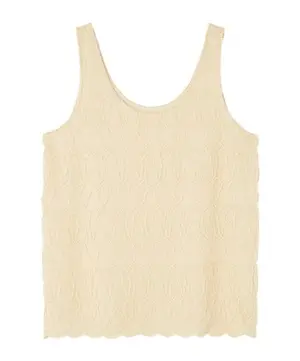 Loro Piana Crew Neck Tank Top - Nude