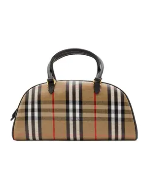 Burberry Highlands Checked Tote Bag