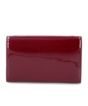 Saint Laurent Logo Plaque Foldover Top Wallet