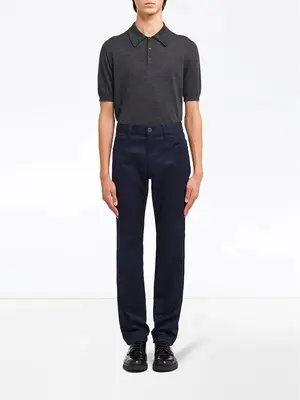 Prada Stretch Drill Five-pocket Trousers