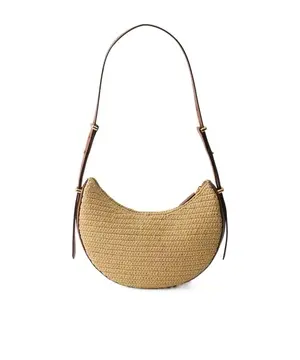 Prada Arqué Small Crochet And Leather Bag