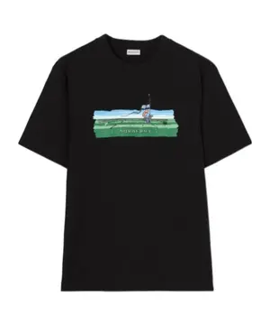 Burberry Maze Cotton T-shirt - Black