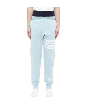 Thom Browne Four-bar Detailed Track Pants - Light Blue