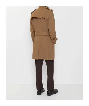 Burberry Double Breasted Belted Trench Coat