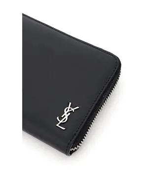 Saint Laurent Leather Logo-plaque Wallet
