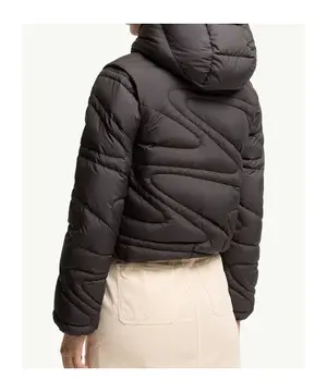 Moncler Leona 2-in-1 Hooded Short Down Jacket