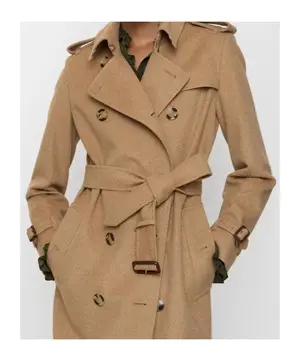 Burberry Collared Buckled Button-up Trench Coat