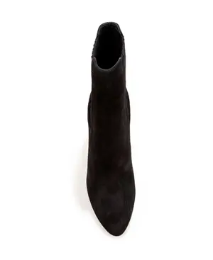 Saint Laurent Suede Almond Toe Chelsea Boots