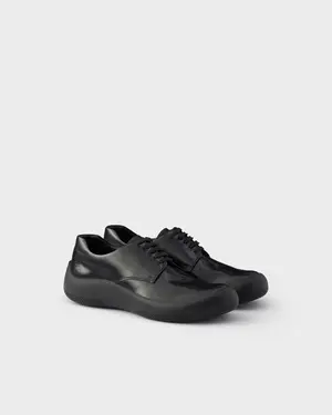 Prada Lace-up Sneakers With Embossed Logo