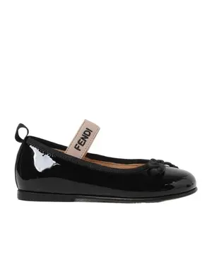 Fendi Bow-detail Ballerina Flats