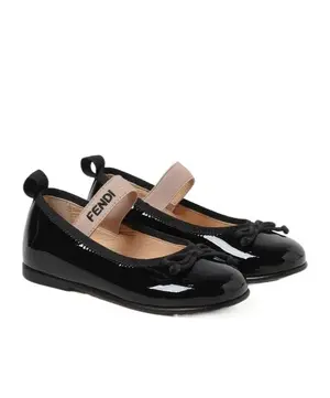 Fendi Bow-detail Ballerina Flats