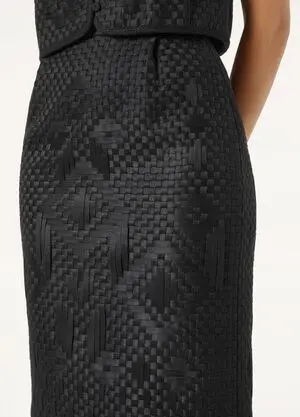 Loro Piana Bleivio Hand-woven A-line Skirt