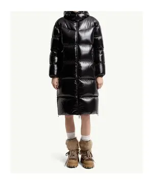 Moncler Harfang Hooded Long Down Coat
