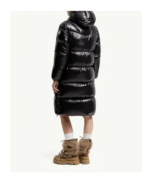Moncler Harfang Hooded Long Down Coat