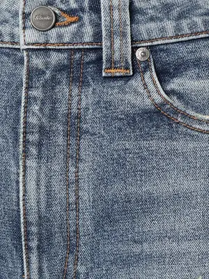 Khaite Dane High Rise Wide Leg Jeans - Blue
