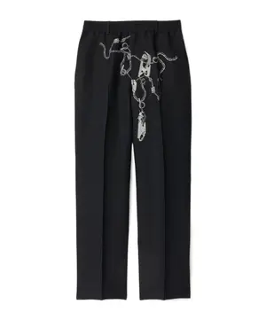 Burberry Graphic Detail Pants - Black