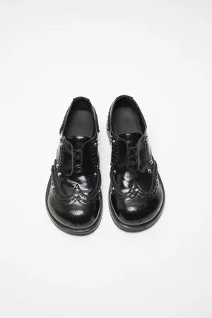 Acne Studios Wingtip Lace-up Shoes With Stud Detailing