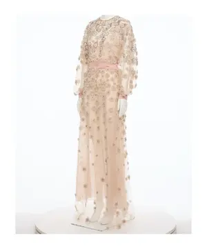 Valentino Garavani Long Sleeve Embellished Dress