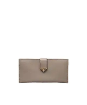 Prada Snap Triangle-logo Leather Wallet