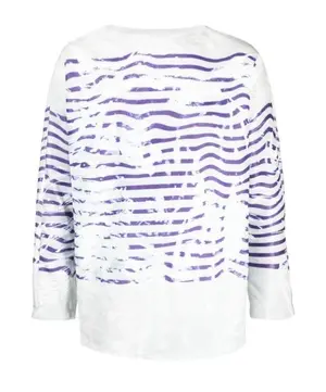DOUBLET Mirage Basque Long-sleeve T-shirt - White