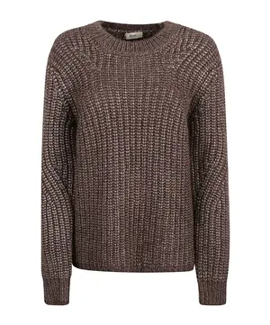 Herno Crew Neck Cropped Sweater