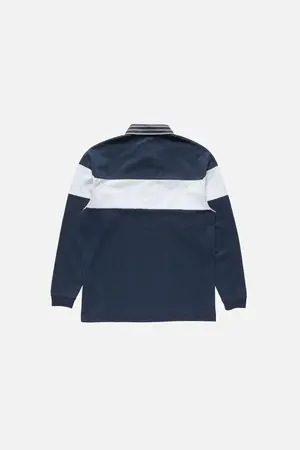 Acne Studios Striped Polo Sweatshirt - Blue