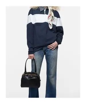Acne Studios Striped Polo Sweatshirt - Blue