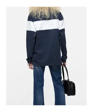 Acne Studios Striped Polo Sweatshirt - Blue