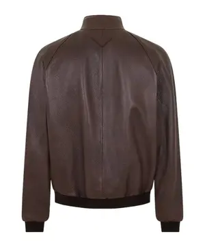 Prada Leather Bomber Jacket