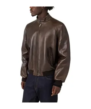 Prada Leather Bomber Jacket