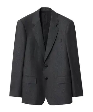 Burberry Wool Flannel Tailored Jacket