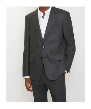 Burberry Wool Flannel Tailored Jacket