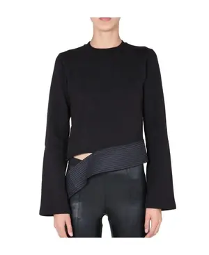 Rick Owens Asymmetrical Cut-out Top