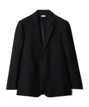 Burberry Wool Tailored Jacket - Black